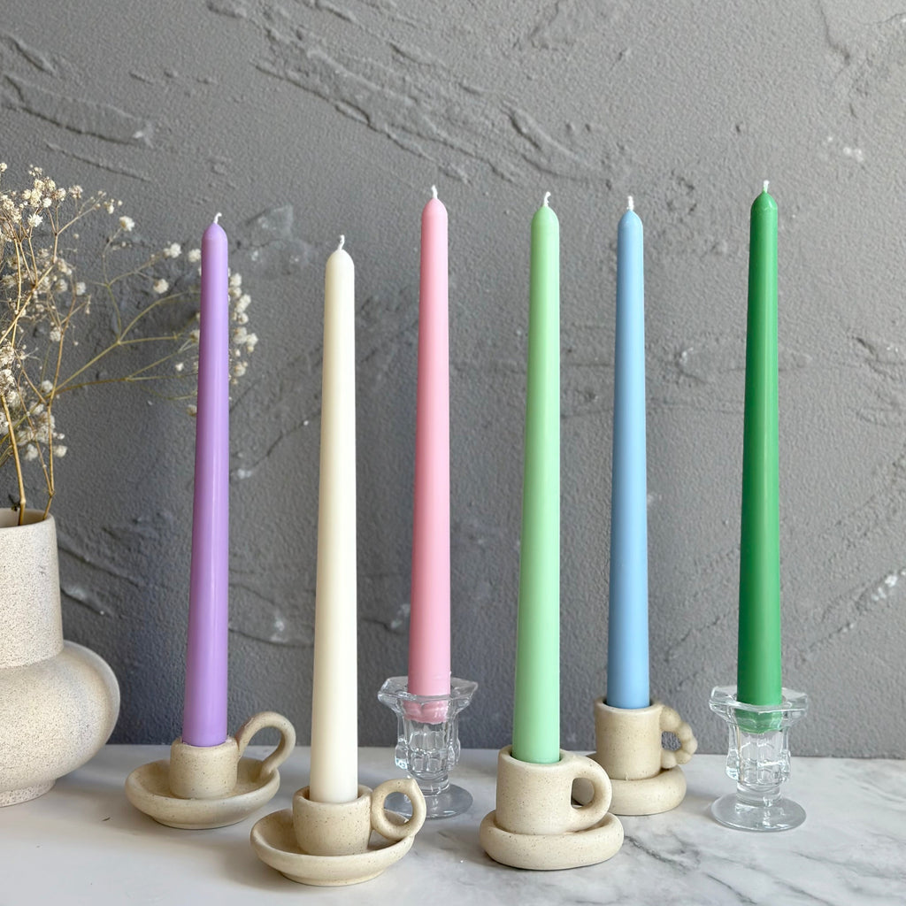 Colored Taper Candles 10'' (A Pair) – LA AROMA CANDLE CO.